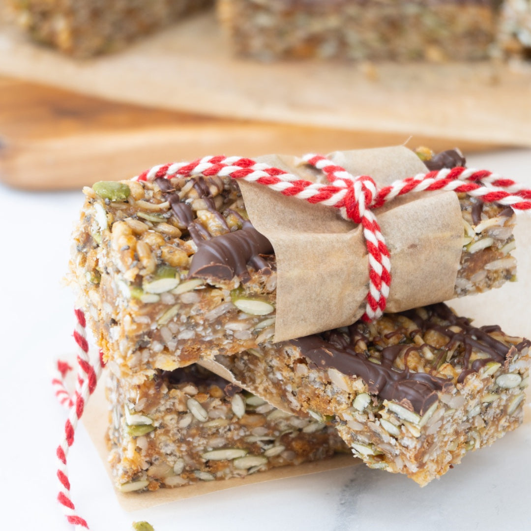 Seedy No Bake Biscoff Energy Bars